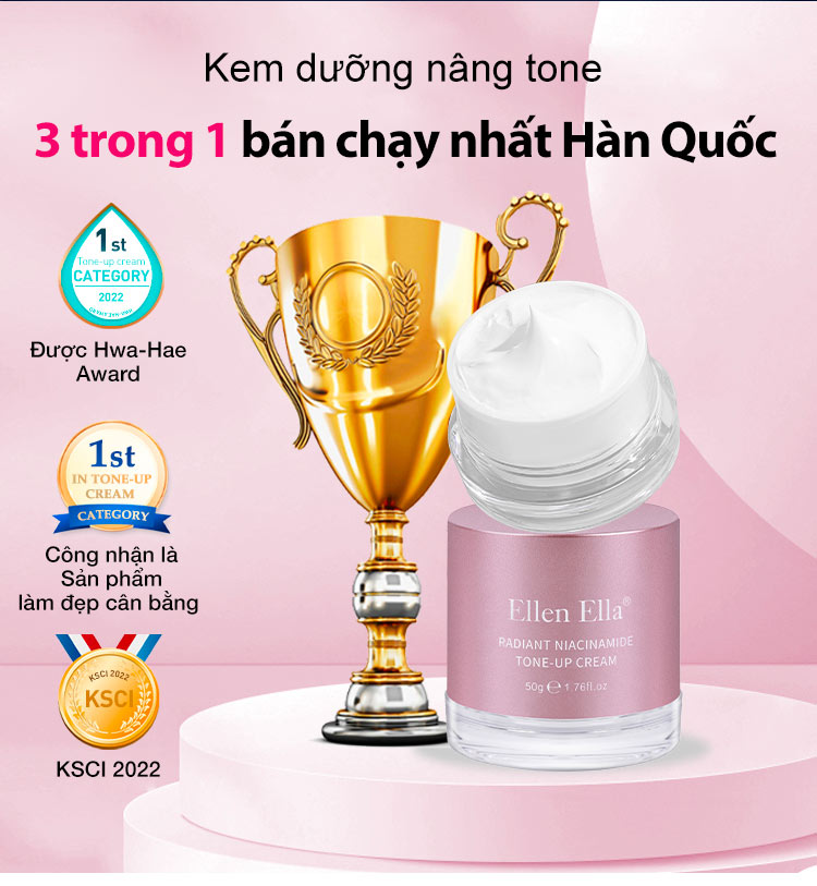Thanh toán khi nhận hàng-100% Legit-ELLEN ELLA Kem nâng tông da 3 trong ...