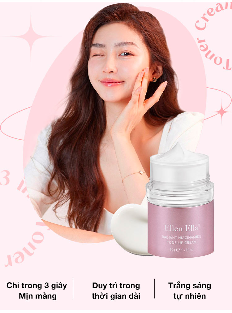 Thanh toán khi nhận hàng-100% Legit-ELLEN ELLA Kem nâng tông da 3 trong ...